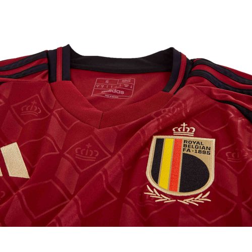 2024 adidas Jeremy Doku Belgium Home Jersey - SoccerPro 2024 adidas Jeremy Doku Belgium Home Jersey - SoccerPro