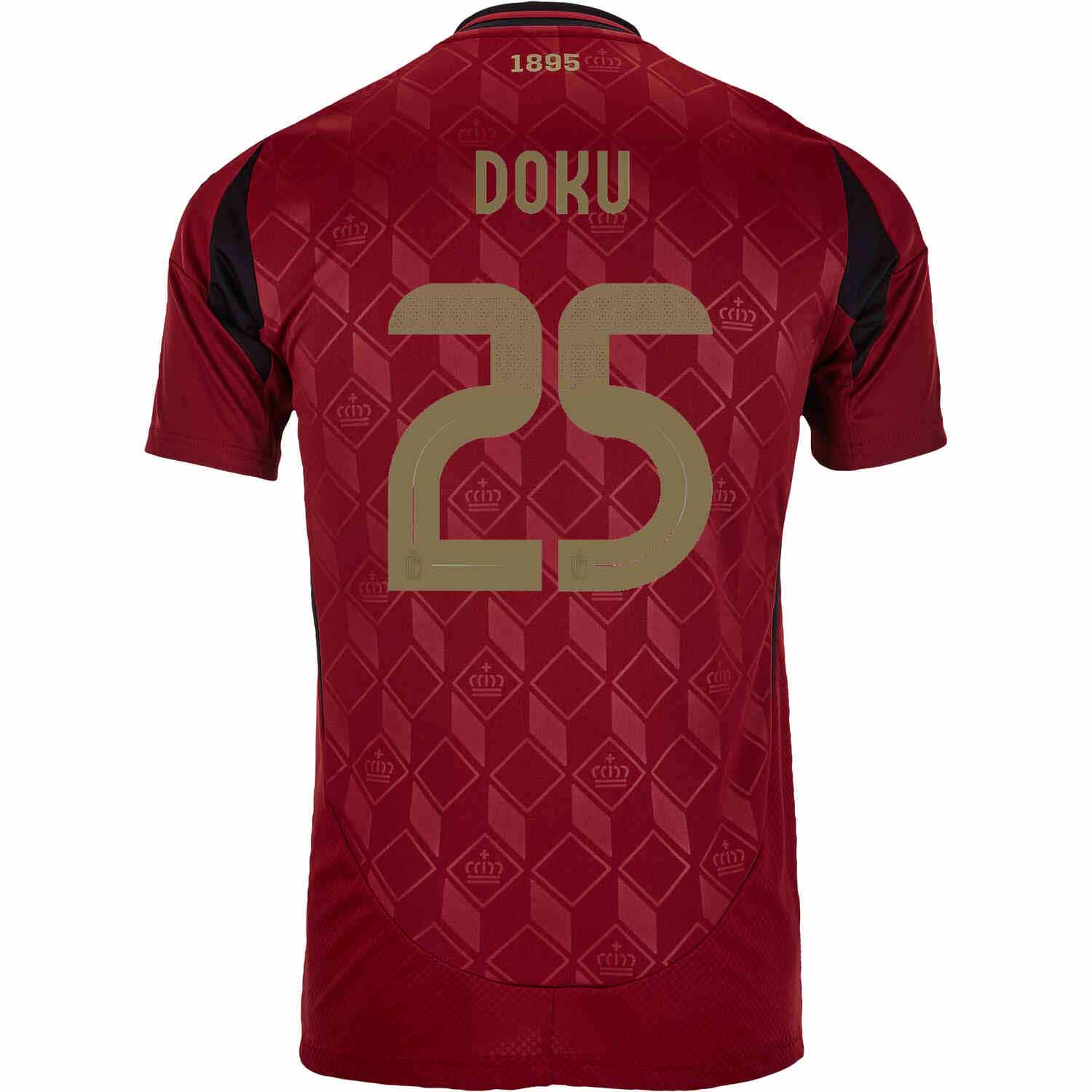 2024 adidas Jeremy Doku Belgium Home Jersey - SoccerPro 2024 adidas Jeremy Doku Belgium Home Jersey - SoccerPro